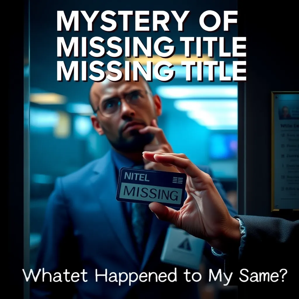 Mystery of Missing Title: What Happened to My Name? : LevelUpTalk