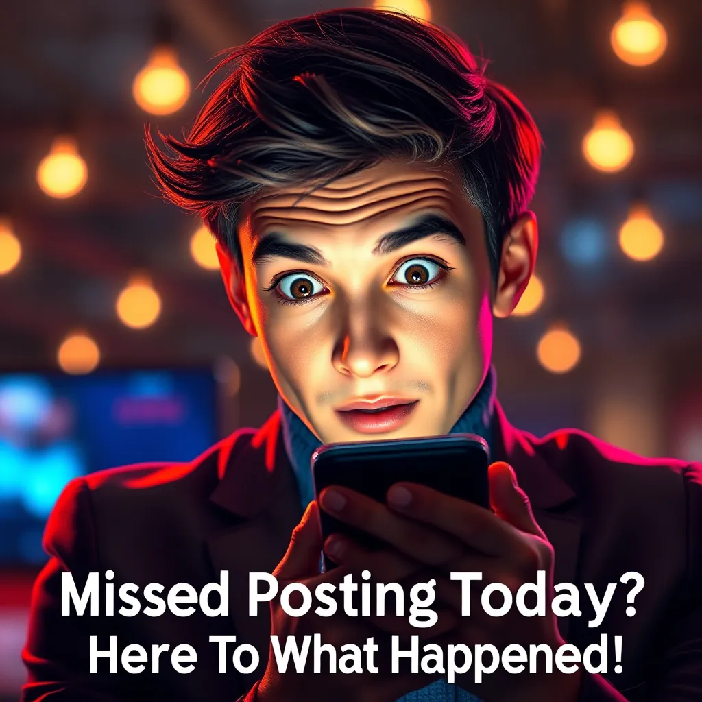 Missed Posting Today? Here's What Happened! : LevelUpTalk