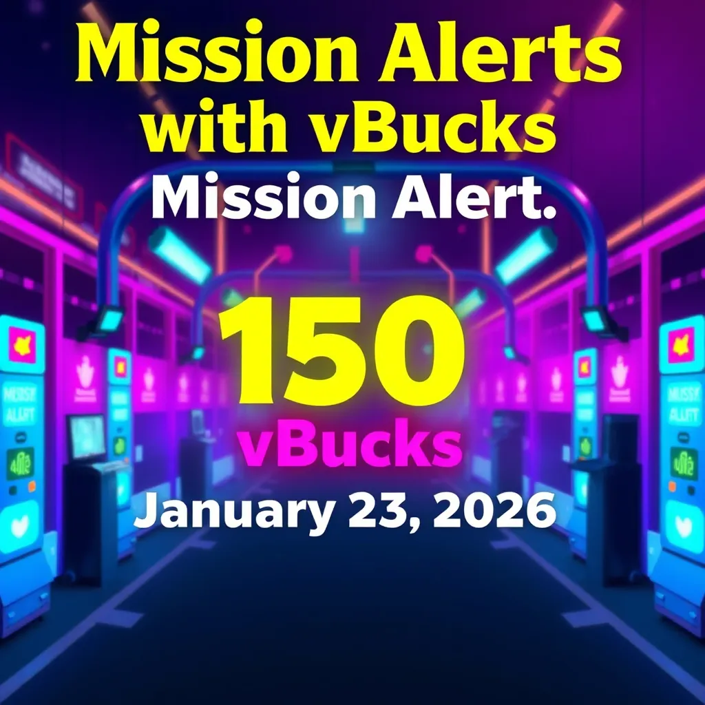 Mission Alerts Releasing 150 vBucks on January 23, 2026 : LevelUpTalk