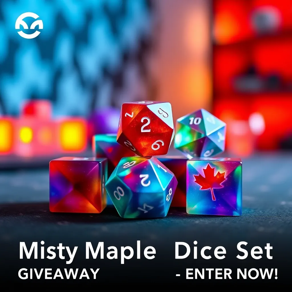 Misty Maple Liquid Core Dice Set Giveaway - Enter Now! : LevelUpTalk