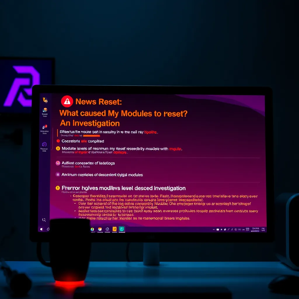 What Caused My Modules to Reset? An Investigation : LevelUpTalk