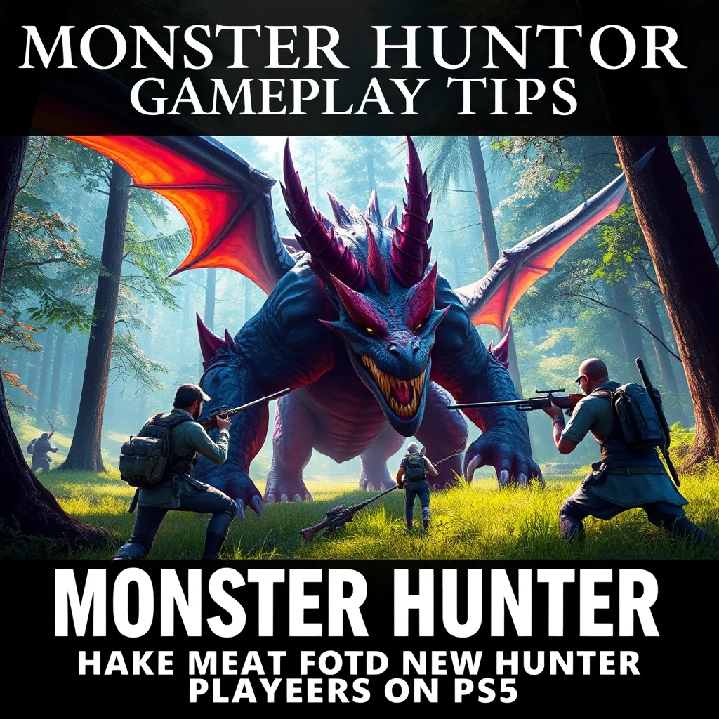 Helpful Tips for New Monster Hunter Players on PS5 : LevelUpTalk