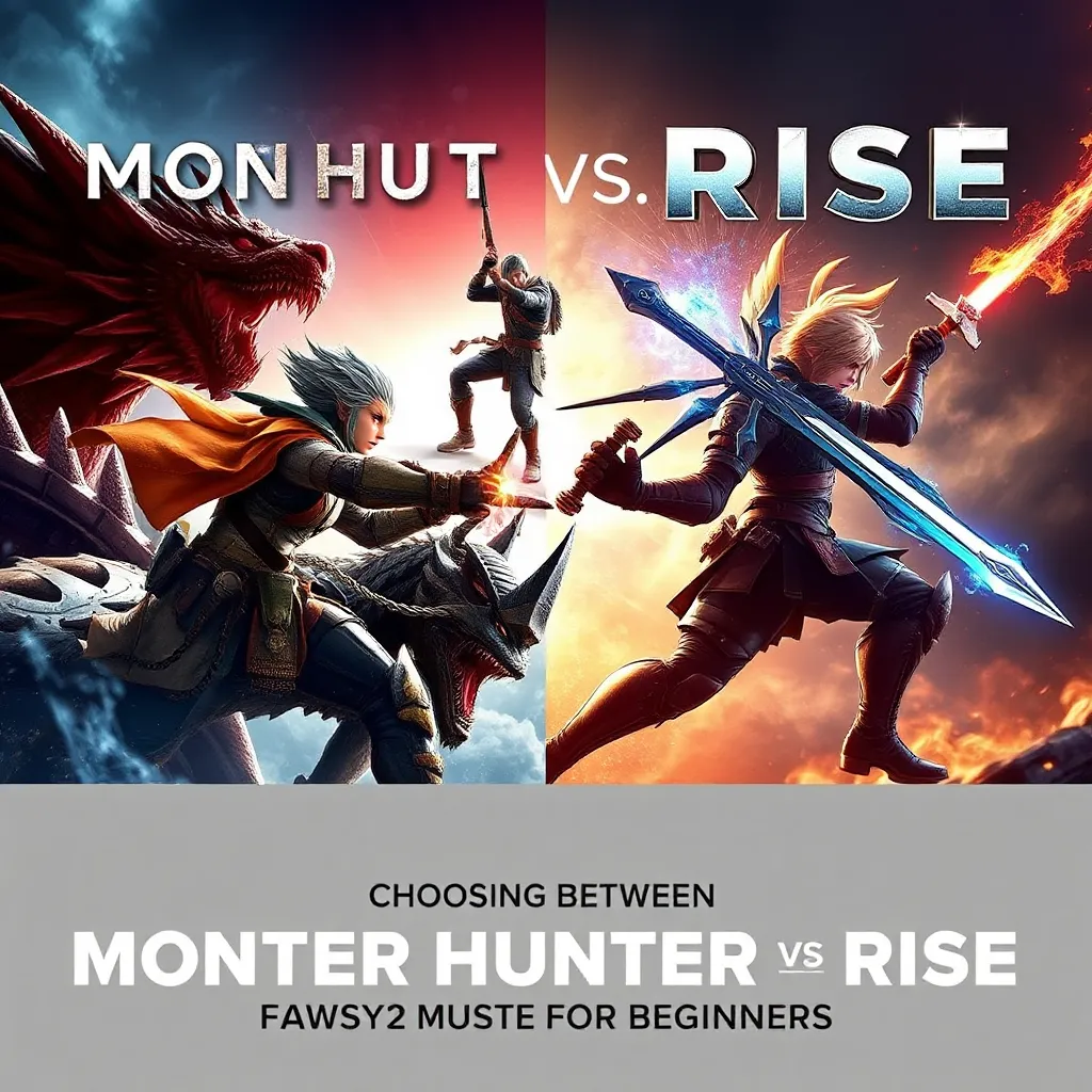Choosing Between Monster Hunter World and Rise for Beginners : LevelUpTalk