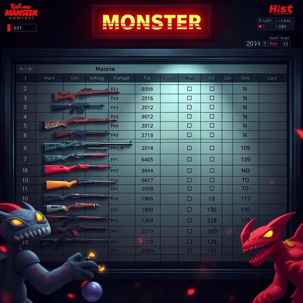 Comprehensive List of Monster Weapon Variants Revealed! : LevelUpTalk