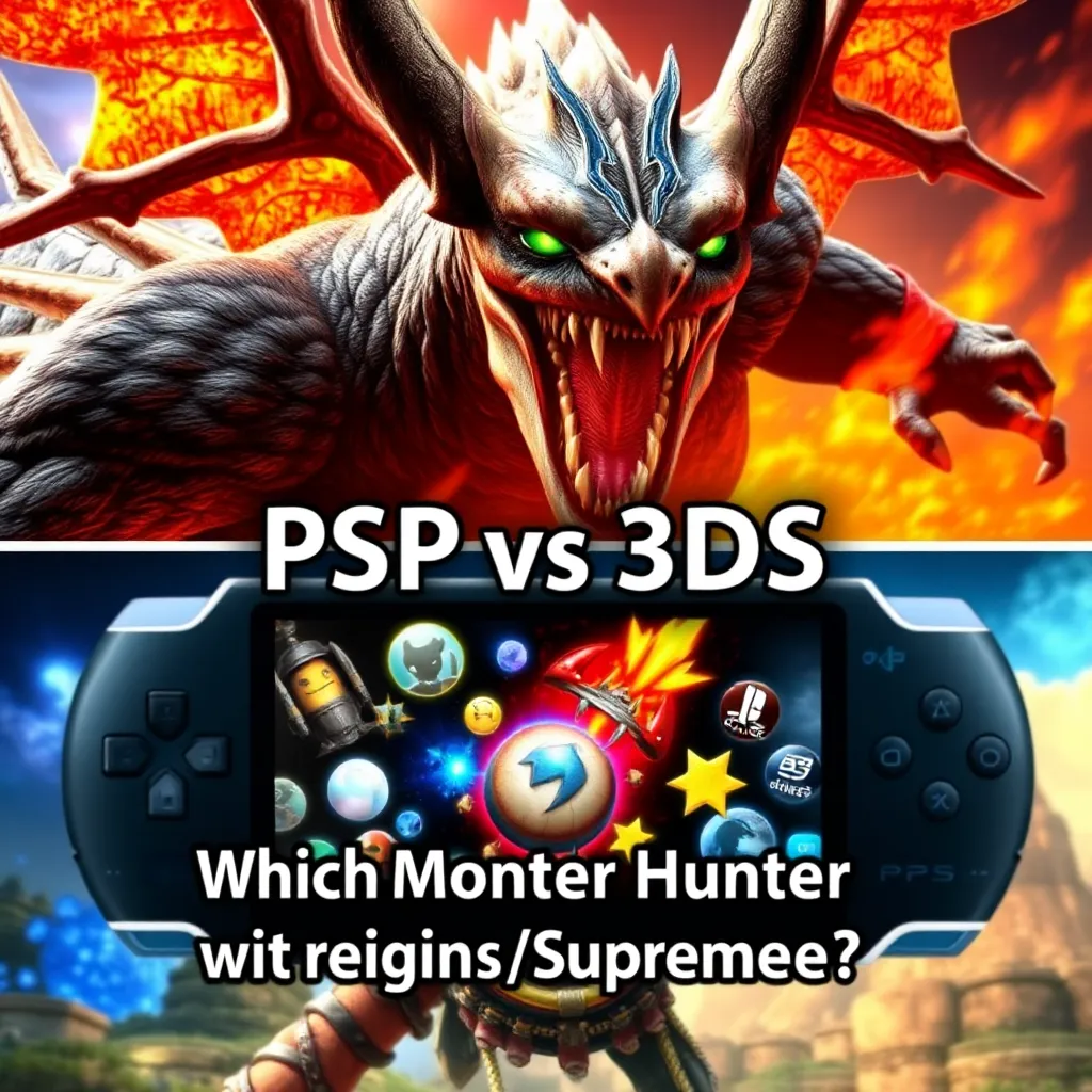 PSP vs 3DS: Which Monster Hunter Reigns Supreme? : LevelUpTalk