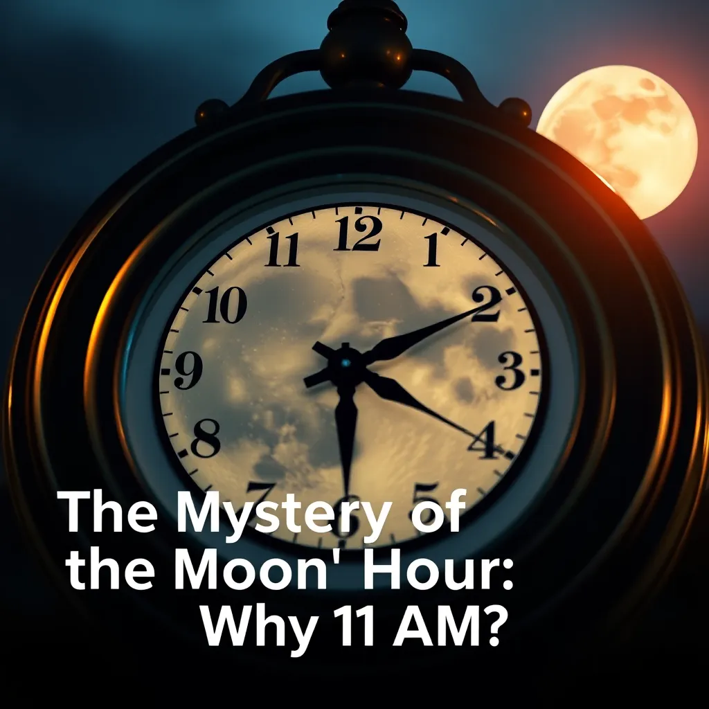 The Mystery of the Moon's Hour: Why 11 AM? : LevelUpTalk