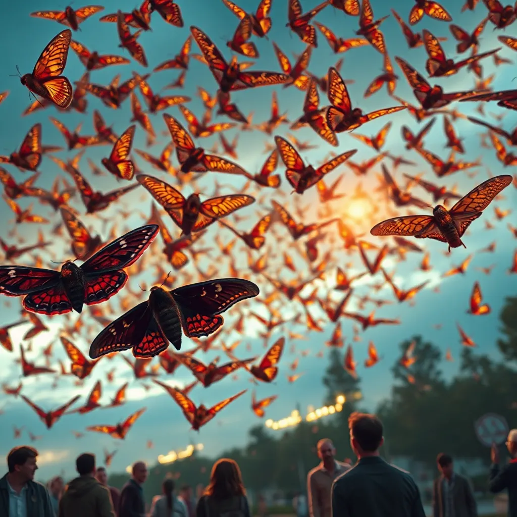 Mothra Madness: The Controversial Gigantic Moth Swarm : LevelUpTalk