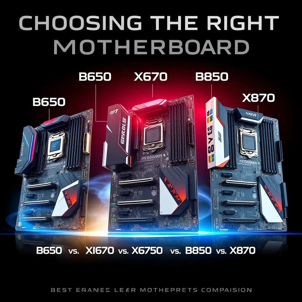 Choosing the Right Motherboard: B650 vs X670 vs X670E vs B850 vs X870 : LevelUpTalk