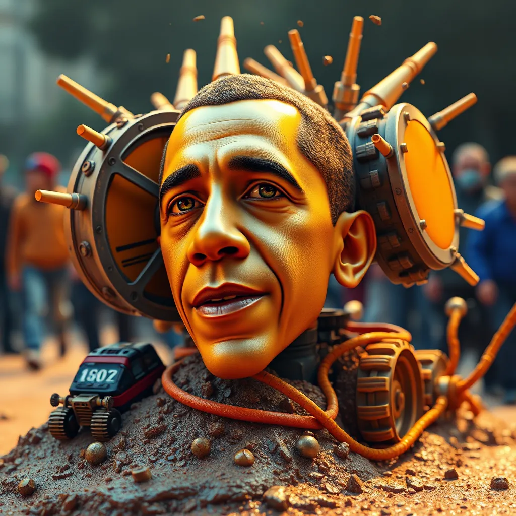 Photoshop Magic: Creating the Motorized Obama Slop Art : LevelUpTalk