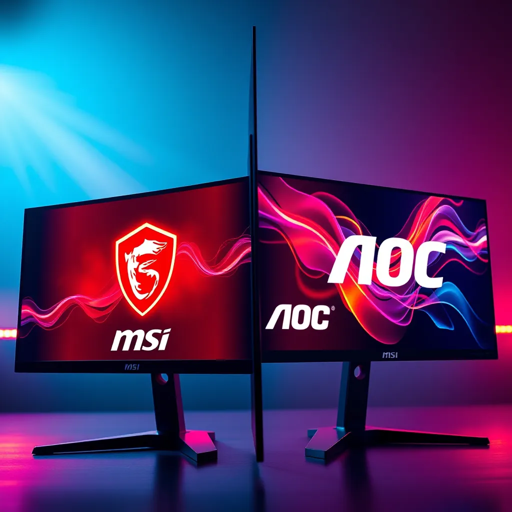 Choosing the Best Monitor: MSI vs AOC Comparison : LevelUpTalk