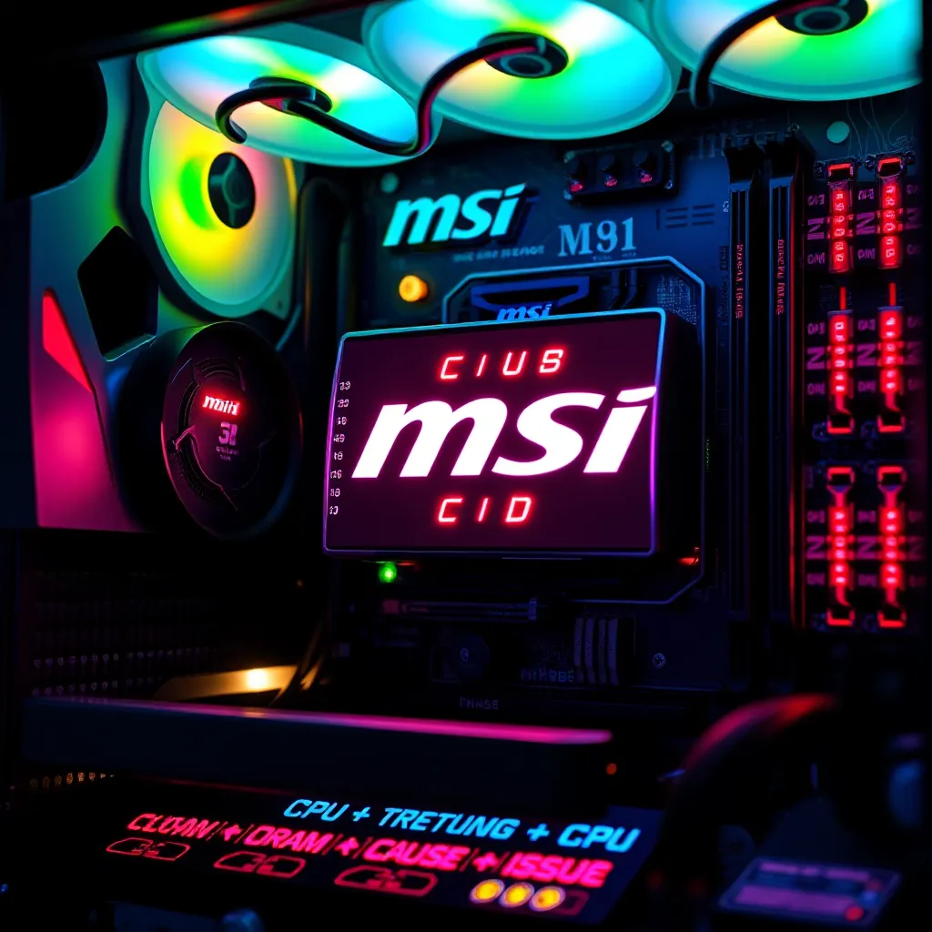 MSI Debug Lighting Signals CPU and GPU Issues : LevelUpTalk