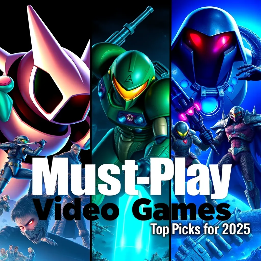 Must-Play Video Games List: Top Picks for 2025 : LevelUpTalk