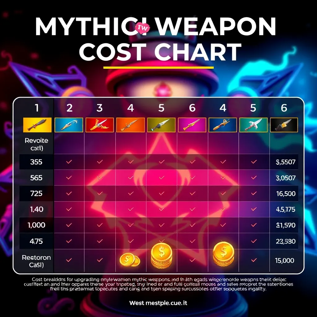 Cost Breakdown for Upgrading Mythic Weapons Revealed : LevelUpTalk