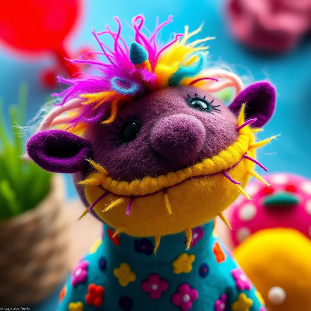 Needle Felted Bloater Takes 30 Hours to Create : LevelUpTalk