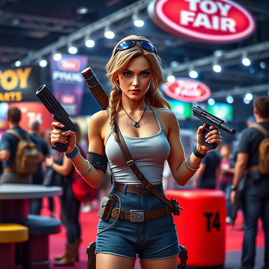 Nell Mcandrew Channels Lara Croft at 1999 Toy Fair : LevelUpTalk