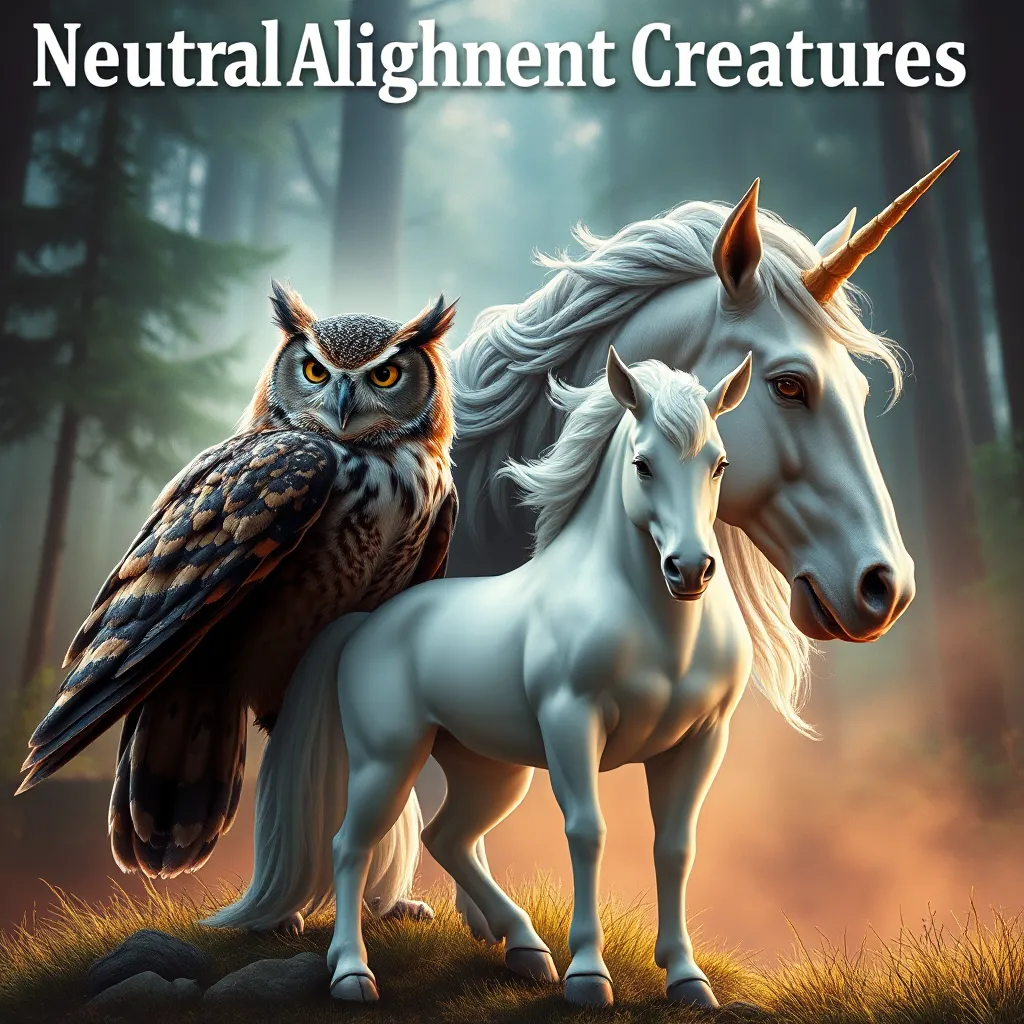 Identifying Neutral Alignment Creatures in Fantasy Lore : LevelUpTalk