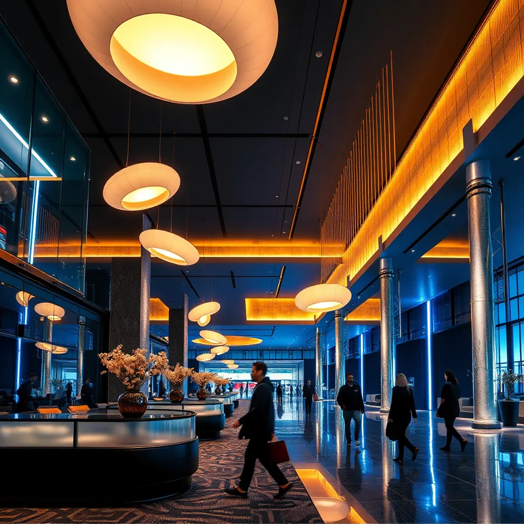Stunning New Lobby Lighting Captivates Visitors : LevelUpTalk