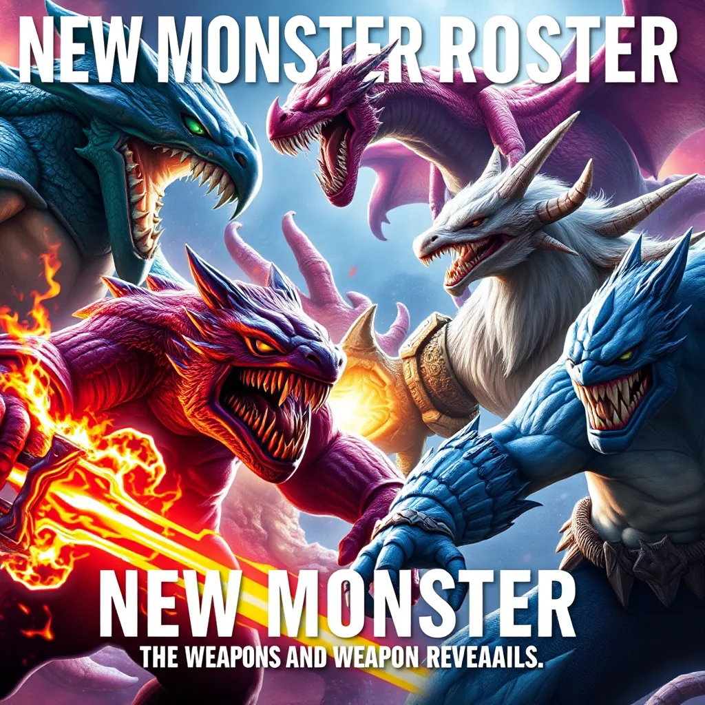 New Monster Roster and Weapon Details Revealed : LevelUpTalk