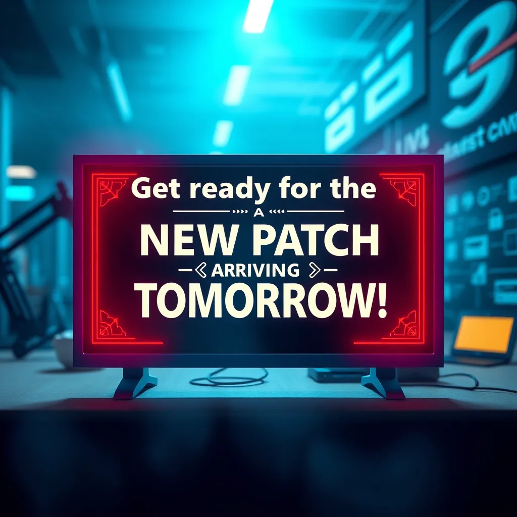 Get Ready for the New Patch Arriving Tomorrow! : LevelUpTalk