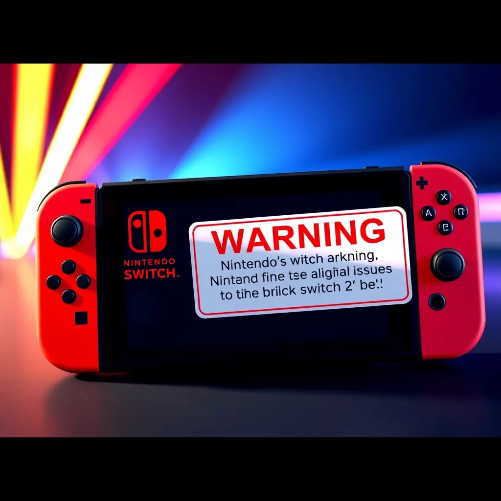 Nintendo's Warning: Legal Issues if They Brick Switch 2? : LevelUpTalk