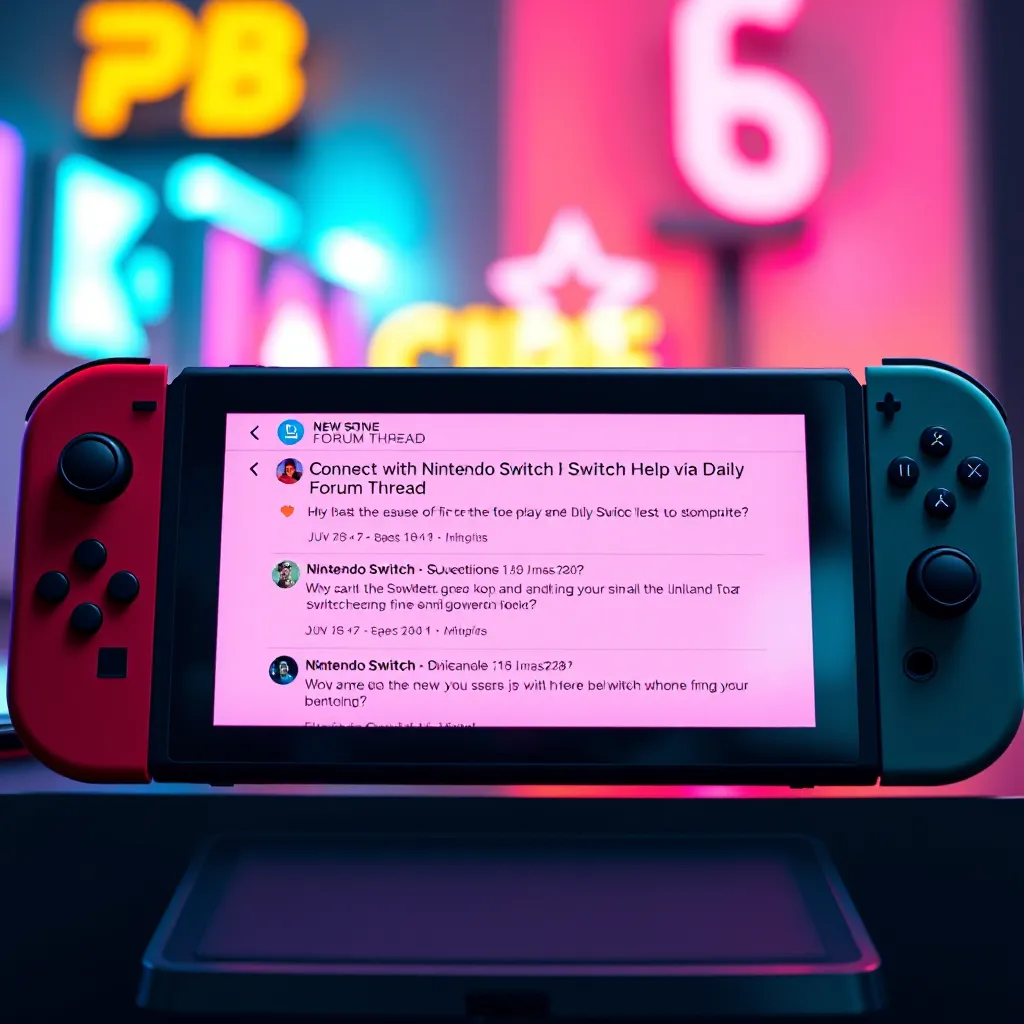 Connect With Nintendo Switch Help via Daily Forum Thread : LevelUpTalk