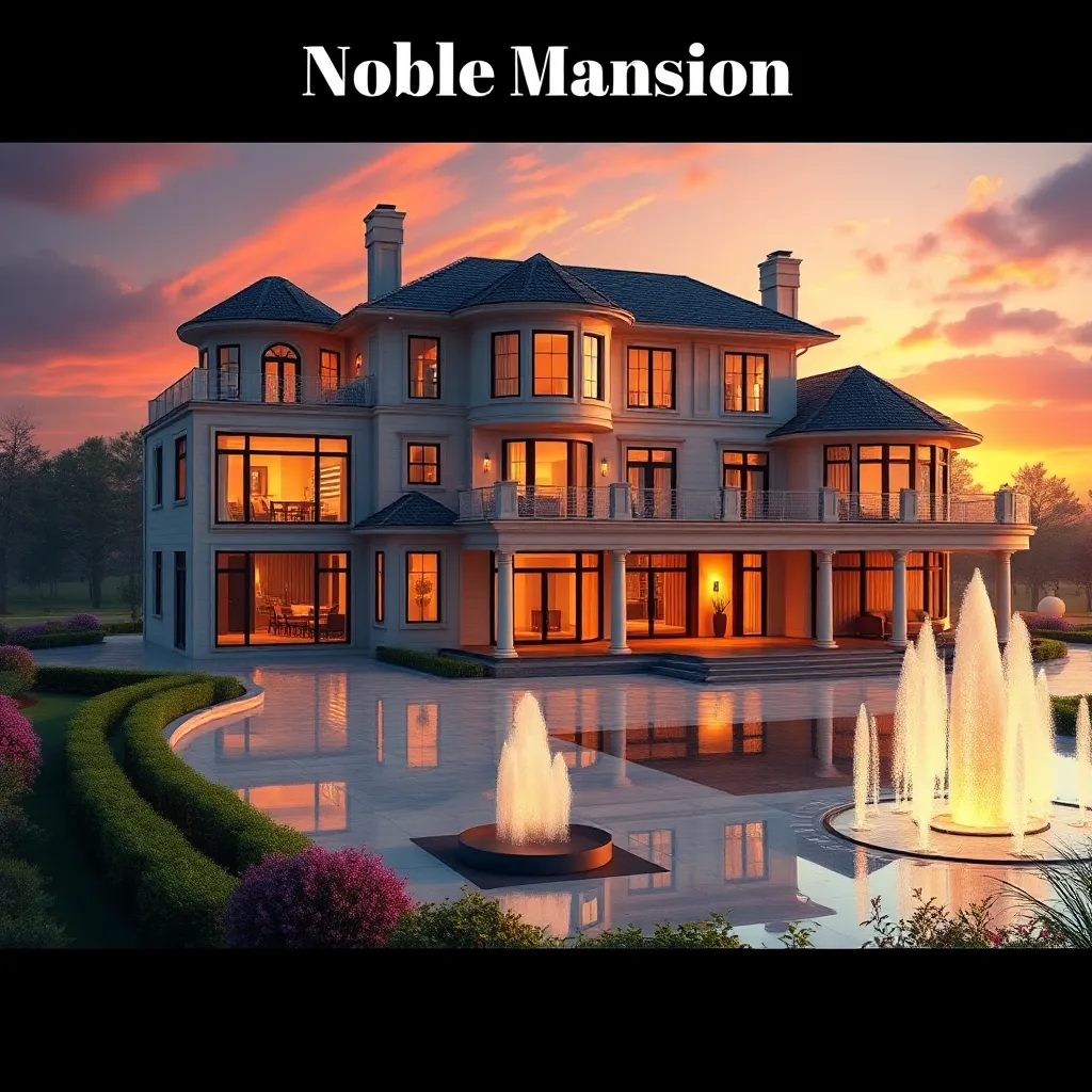 Explore the Noble Mansion Design [45x45] for 2025 : LevelUpTalk