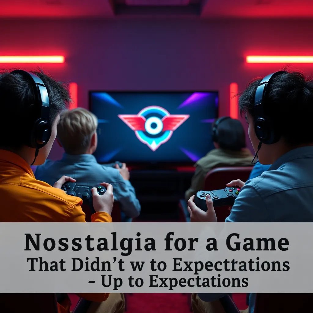 Nostalgia for a Game That Didn't Live Up to Expectations : LevelUpTalk