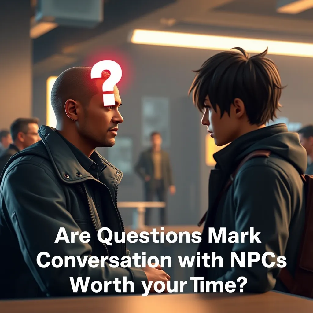 Are Question Mark Conversations with NPCs Worth Your Time? : LevelUpTalk
