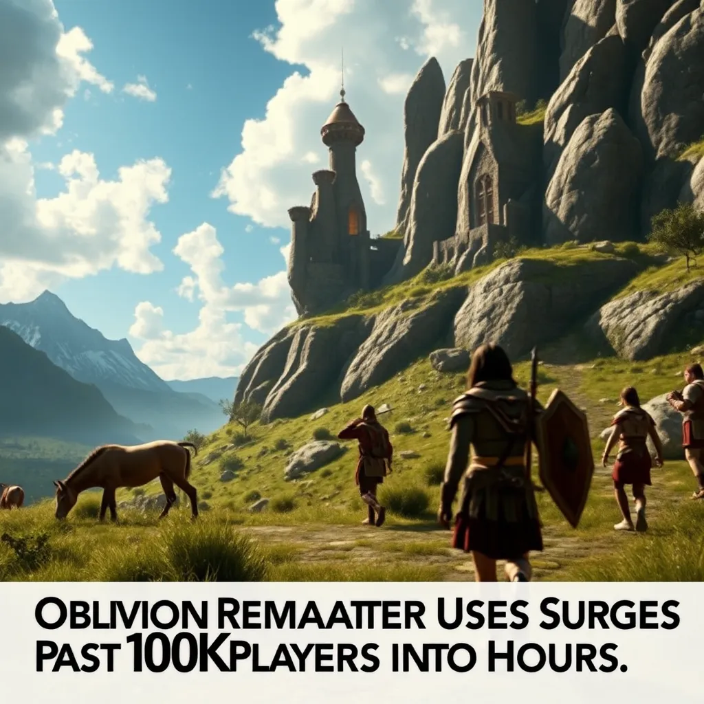 Oblivion Remaster Surges Past 100K Players in Hours : LevelUpTalk