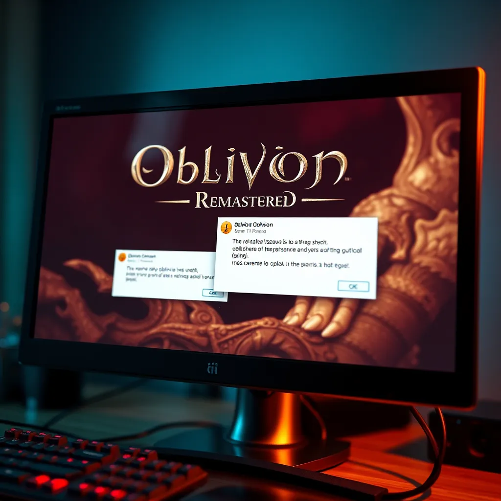Oblivion Remastered PC Patch Issues with Upscaling Functionality : LevelUpTalk