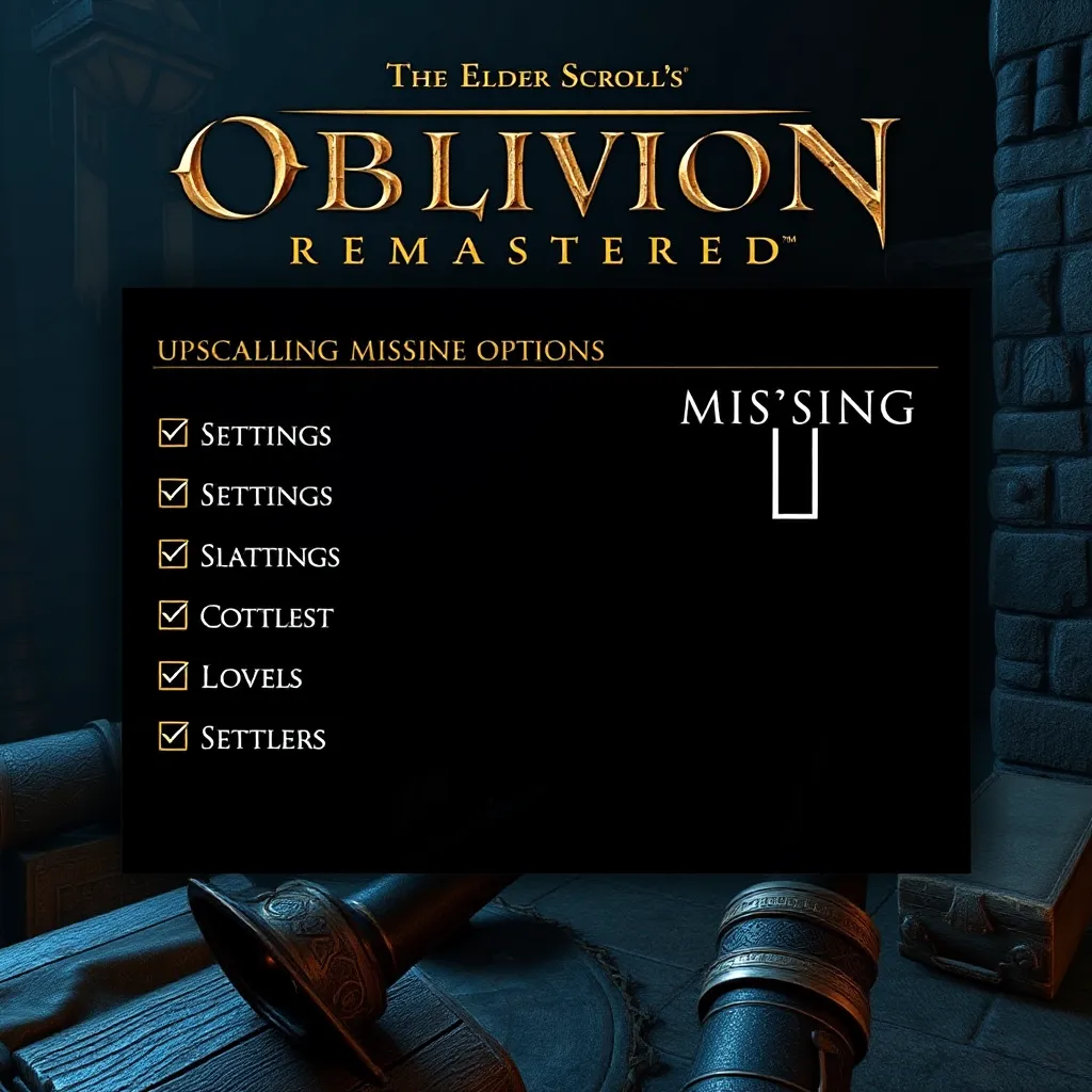 Elder Scrolls 4 Remastered Update Removes Upscaling Options : LevelUpTalk