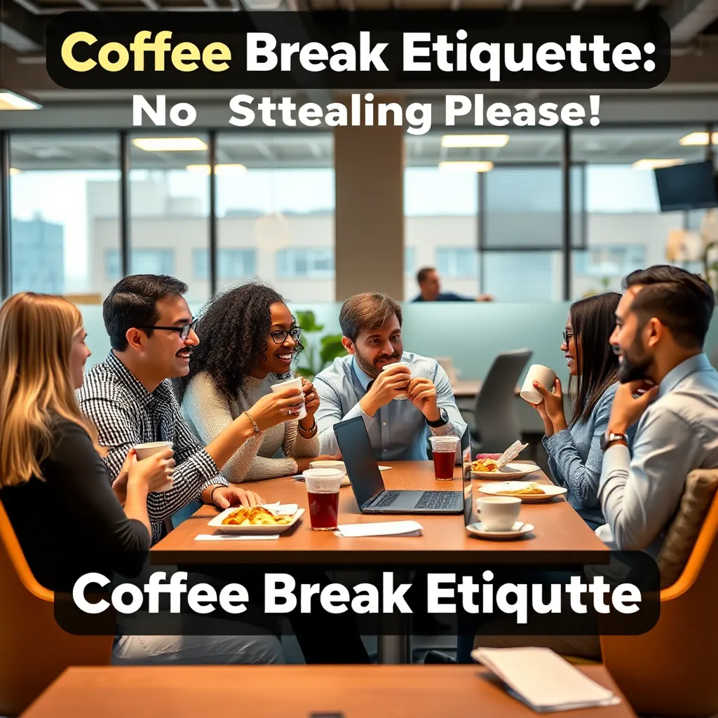 Coffee Break Etiquette: No Stealing Please! : LevelUpTalk
