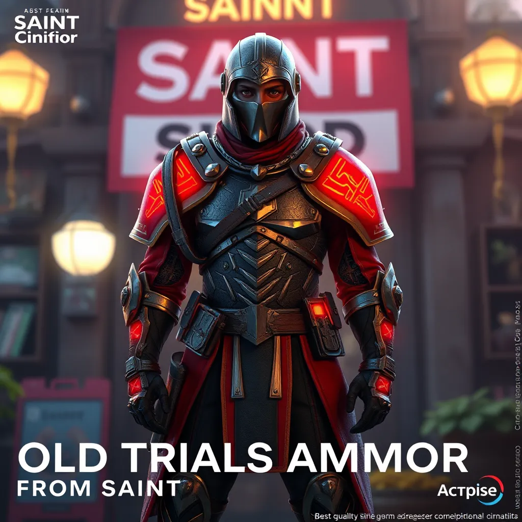 Act Fast! Old Trials Armor Available Now From Saint! : LevelUpTalk