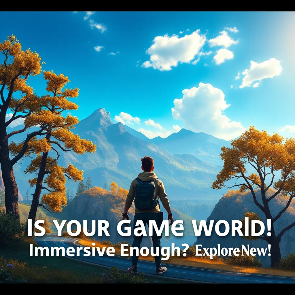 Is Your Game World Immersive Enough? Explore Now! : LevelUpTalk