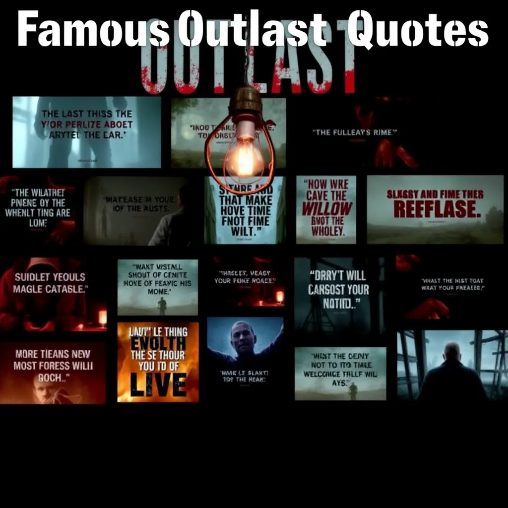 Top Outlast Quotes That Fans Love the Most : LevelUpTalk