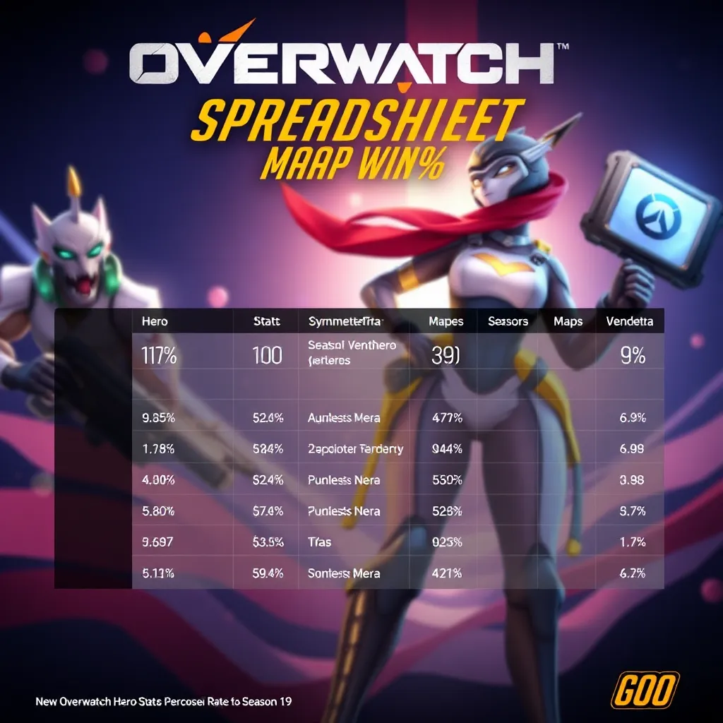 New Overwatch Spreadsheet Maps Win% Updated for Season 19 : LevelUpTalk