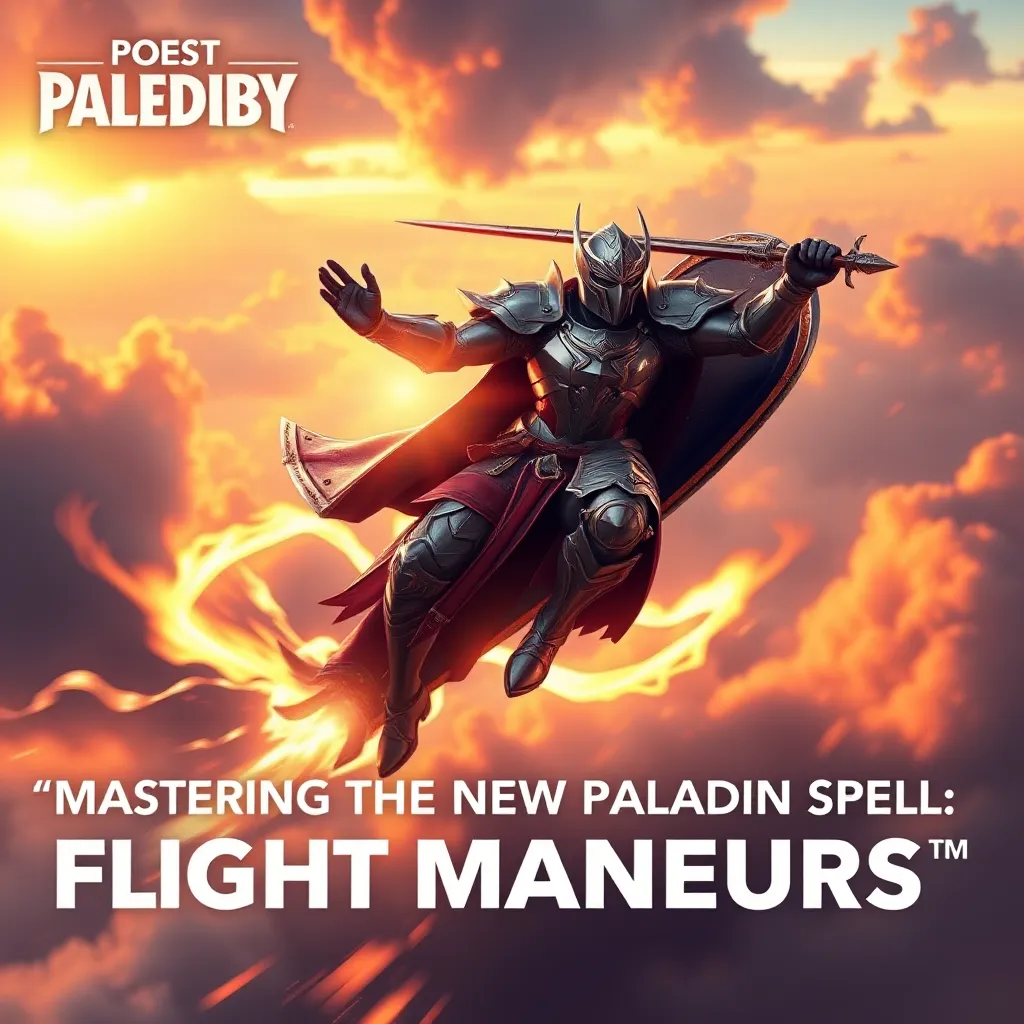 Mastering the New Paladin Spell: Flight Maneuvers : LevelUpTalk
