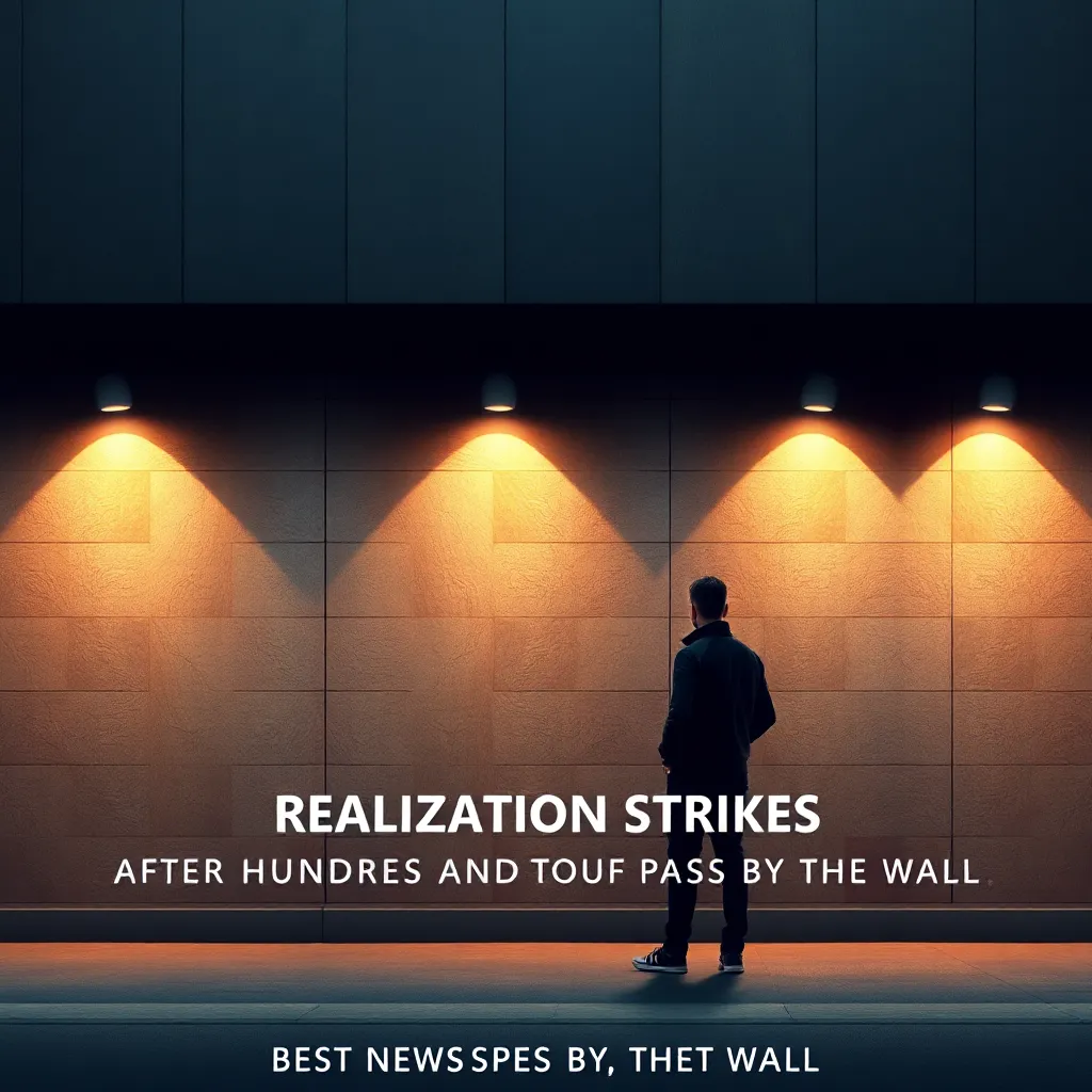 Realization Strikes After Hundreds of Passes by the Wall : LevelUpTalk