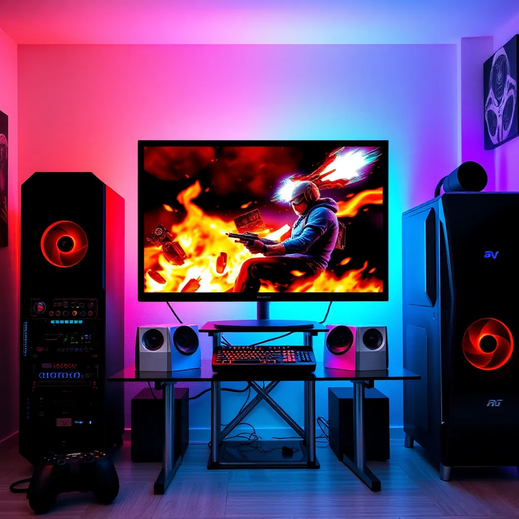 Amazing New PC Build with TV Monitor Setup : LevelUpTalk