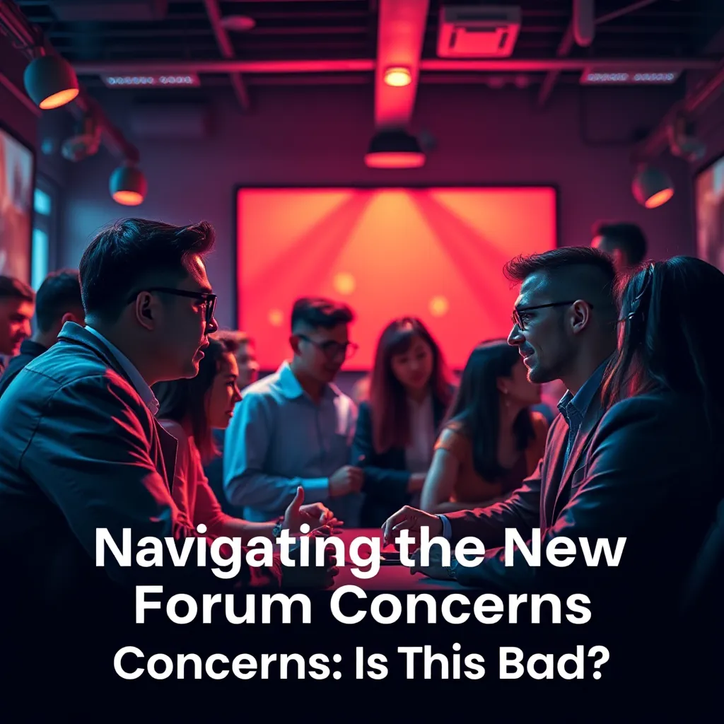 Navigating the New Forum Concerns: Is This Bad? : LevelUpTalk