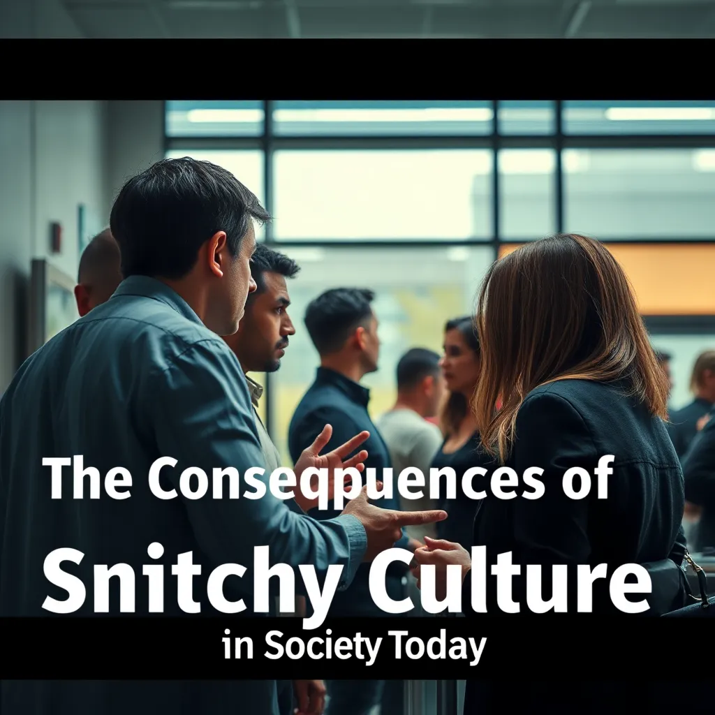 The Consequences of Snitch Culture in Society Today : LevelUpTalk