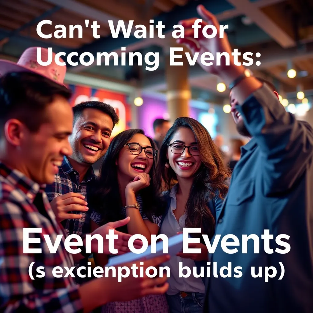 Can't Wait for Upcoming Events: Excitement Builds Up : LevelUpTalk