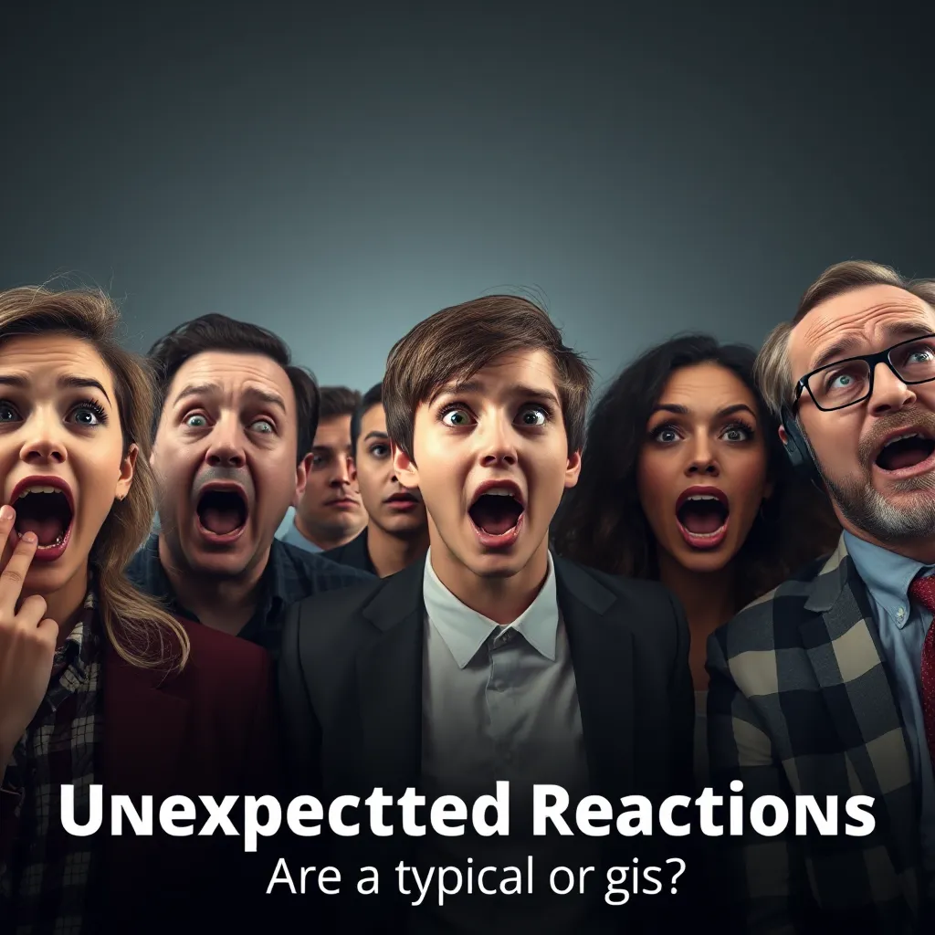 Unexpected Reactions: Are They Typical or Not? : LevelUpTalk