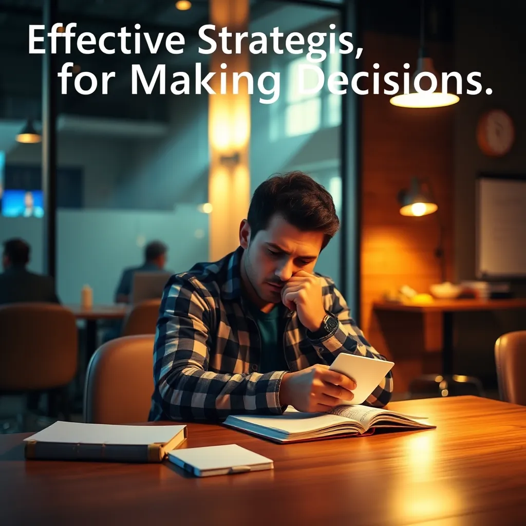 Effective Strategies for Making Decisions : LevelUpTalk