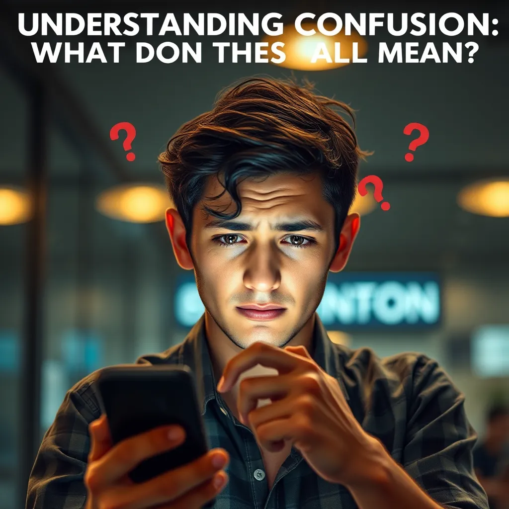 Understanding Confusion: What Does This All Mean? : LevelUpTalk