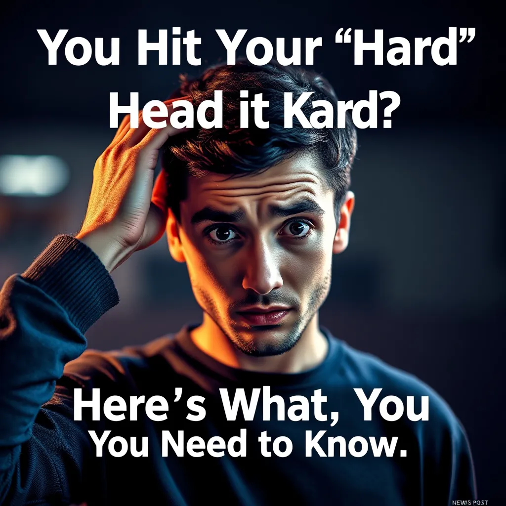 You Hit Your Head Hard? Here’s What You Need to Know : LevelUpTalk
