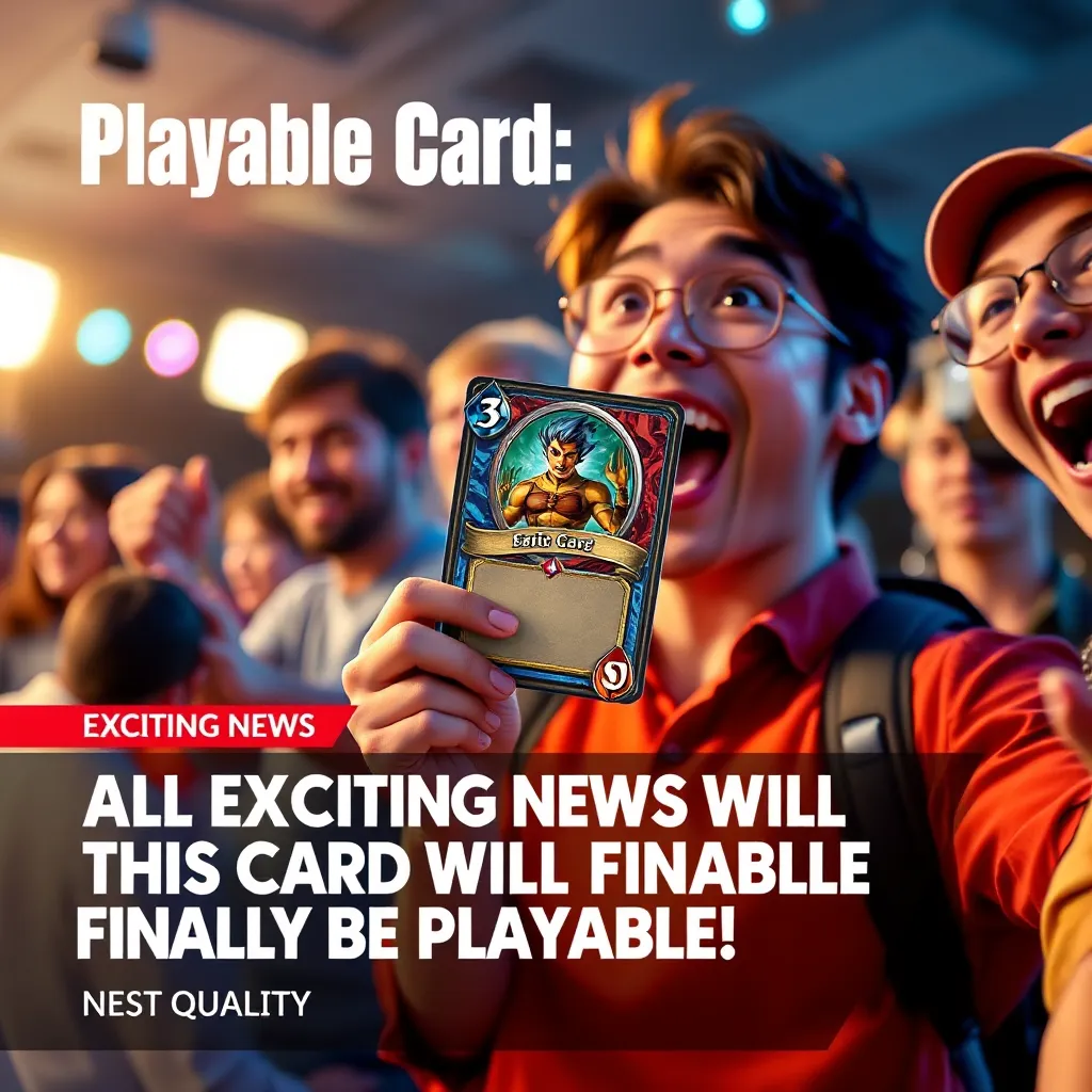 Exciting News: This Card Will Finally Be Playable! : LevelUpTalk