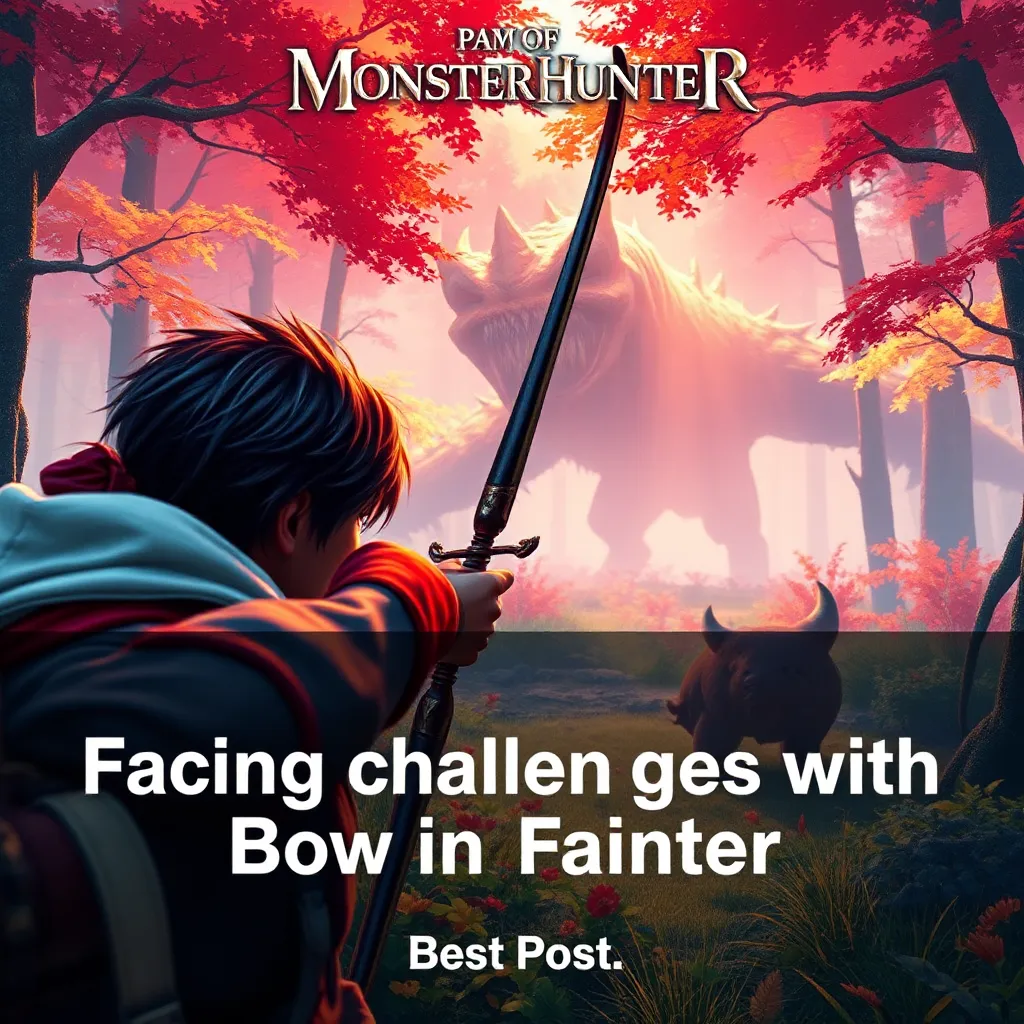 Facing Challenges with Bow in Monster Hunting : LevelUpTalk