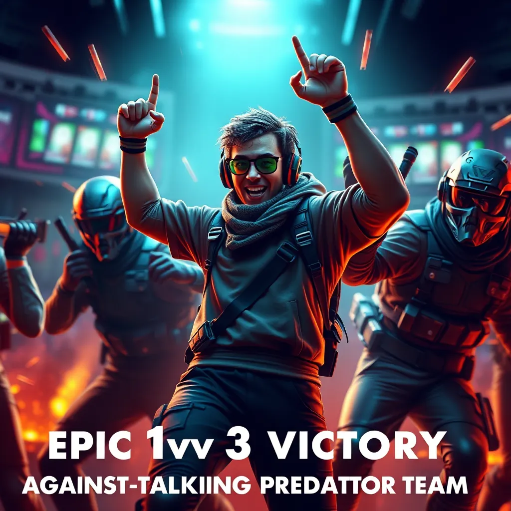 Epic 1v3 Victory Against Trash Talking Predator Team Leveluptalk