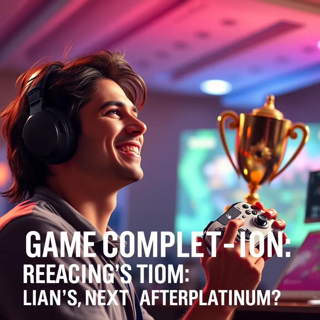 Game Completion Reactions: What's Next After Platinum? : LevelUpTalk